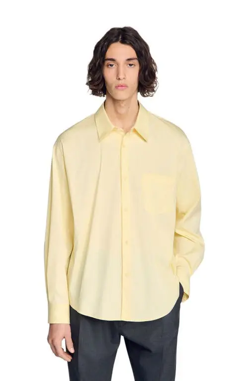 Sandro Oversized Cotton Shirt