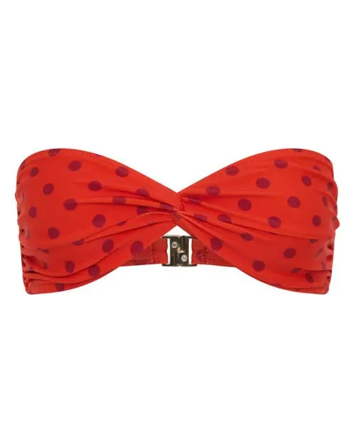 VACAY SWIMWEAR Positano Swim Top - Chilli Polka