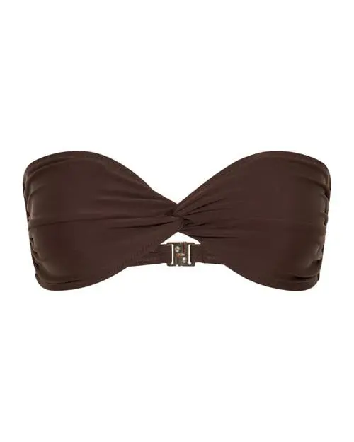VACAY SWIMWEAR Positano Swim Top - Chocolate