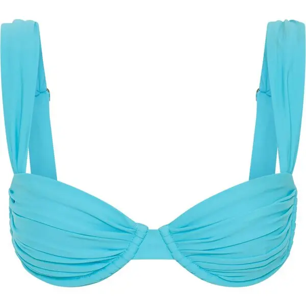 VACAY SWIMWEAR Rhodes Bikini Top - Aqua