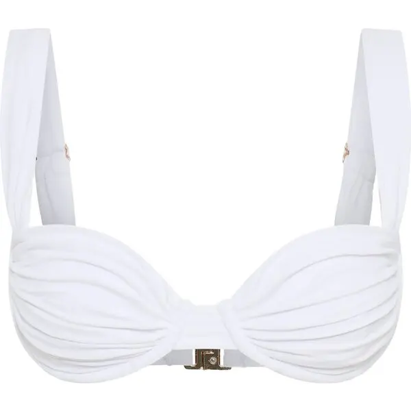 VACAY SWIMWEAR Rhodes Bikini Top - White
