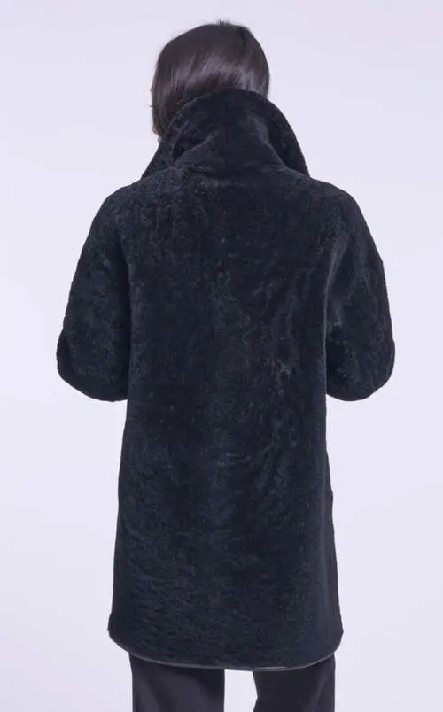 BLUE DUCK Oversized Shearling Jacket