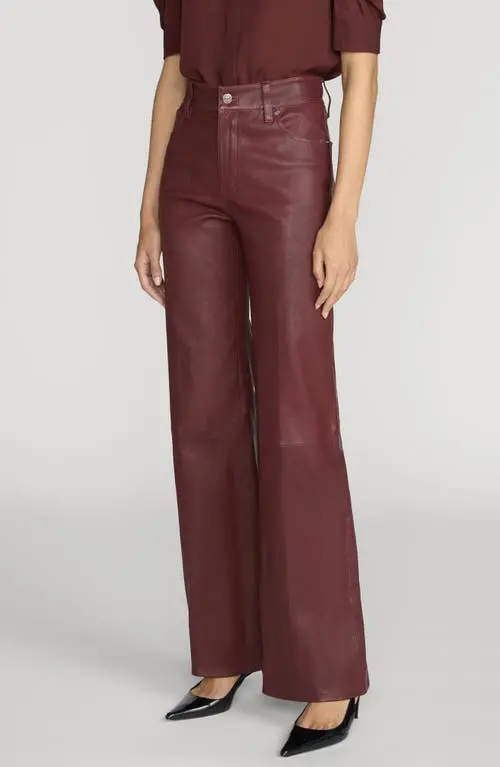 FRAME The Leather Slim Palazzo Leather Pants