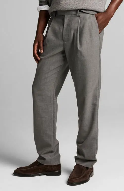 Vince Owen Refined Twill Trousers - Med H Grey