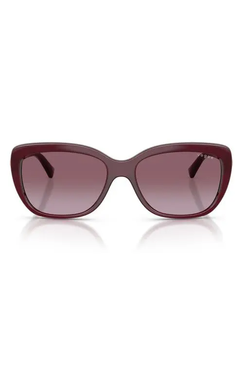 VOGUE Vo5678sb Butterfly Sunglasses - Transparent Cherry/violet