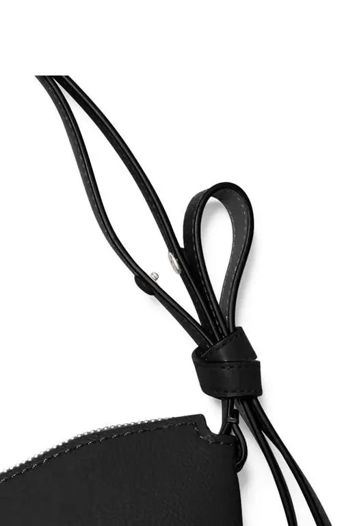 Kate Spade New York Loop Pebbled Leather Shoulder Bag - Black