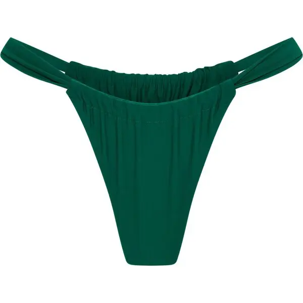 VACAY SWIMWEAR Rhodes Bikini Bottom Polka Dot Print - Emerald