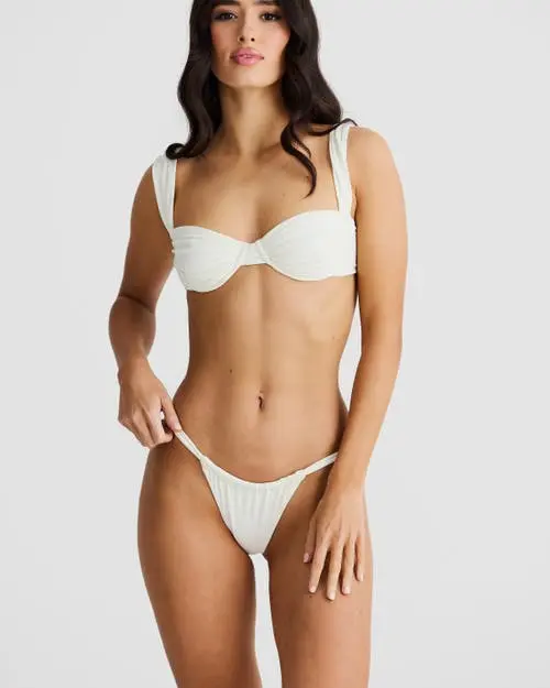 VACAY SWIMWEAR Rhodes Swim Bottom - Ivory