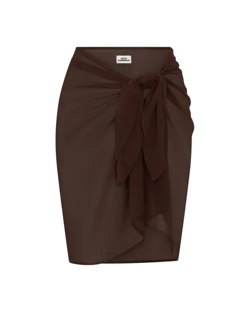 VACAY SWIMWEAR Catalina Sarong - Chocolate