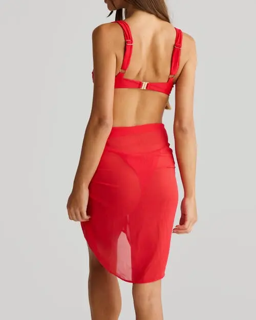 VACAY SWIMWEAR Catalina Sarong - Cincinnati Red