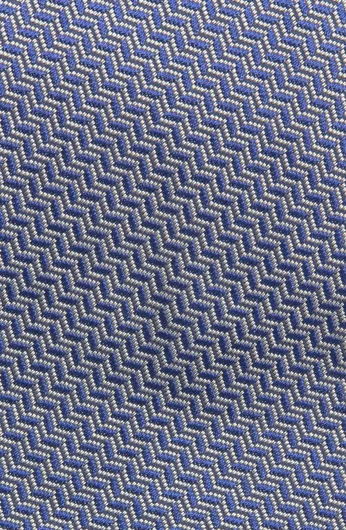 JACK VICTOR Chevron Silk Tie - Royal