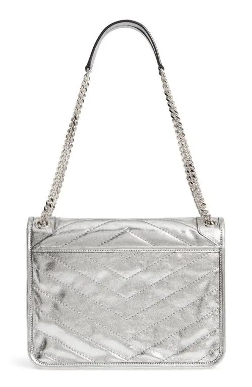 Saint Laurent Medium Niki Leather Shoulder Bag