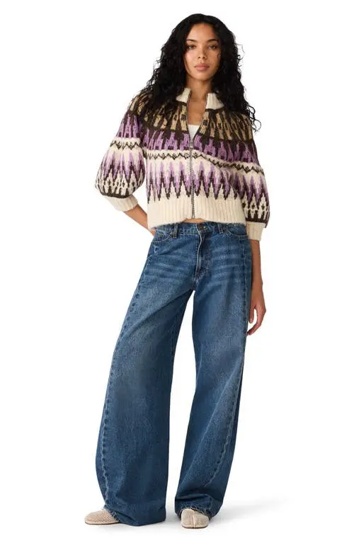 Steve Madden Adley Fair Isle Cardigan