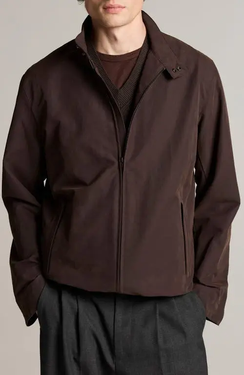 Vince Band Collar Windbreaker - Arabica
