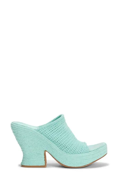 Bottega Veneta Crochet Platform Slide Sandal