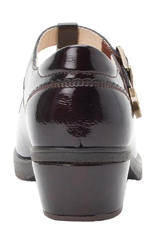 ALEGRIA Winslett T-strap Pump - Crushed Garnet