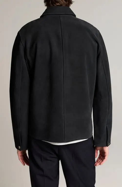 Vince Split Suede Leather Coaches Jacket