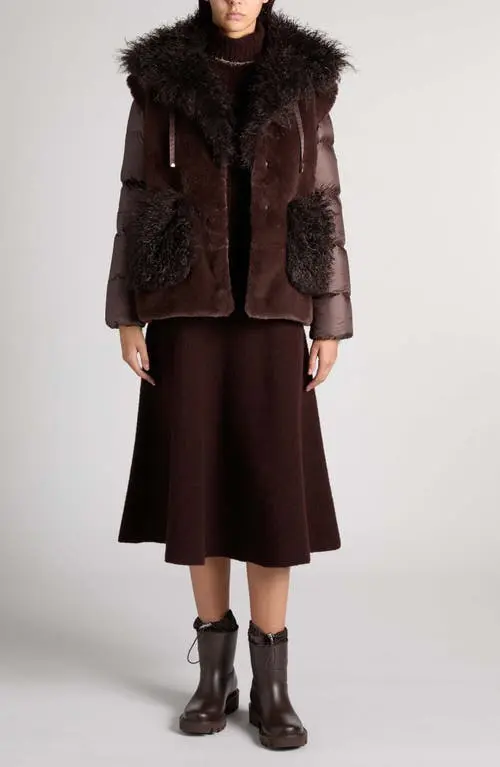 Moncler Immersif Faux Fur Trim Jacket