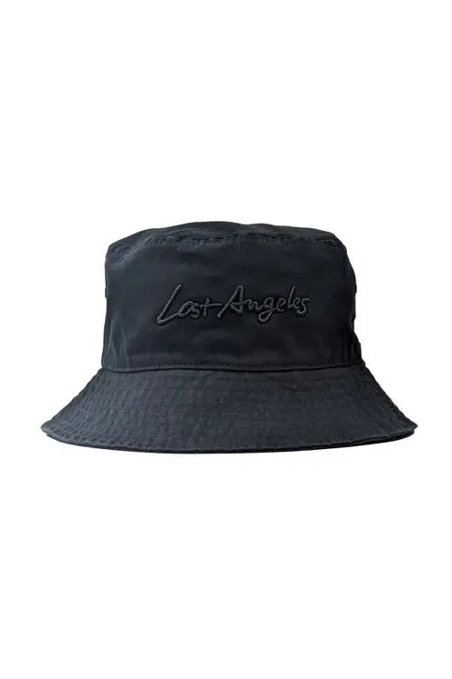 THE CELECT Lost Angeles Bucket Hat - Black