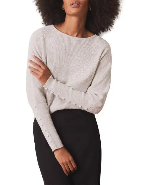Mint Velvet Lace Detail Batwing Jumper