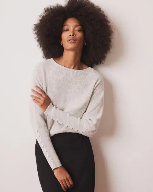 Mint Velvet Lace Detail Batwing Jumper