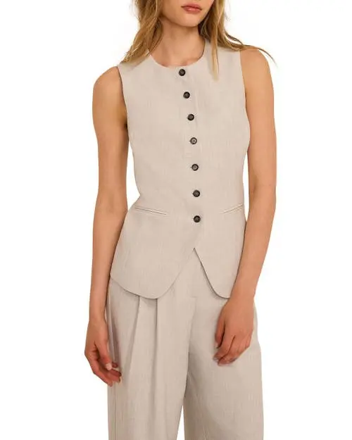 Mint Velvet Tailored Sleeveless Button-down Waistcoat
