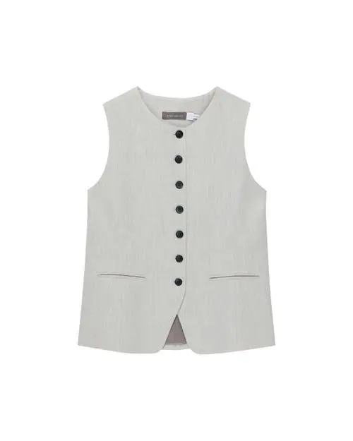 Mint Velvet Tailored Sleeveless Button-down Waistcoat