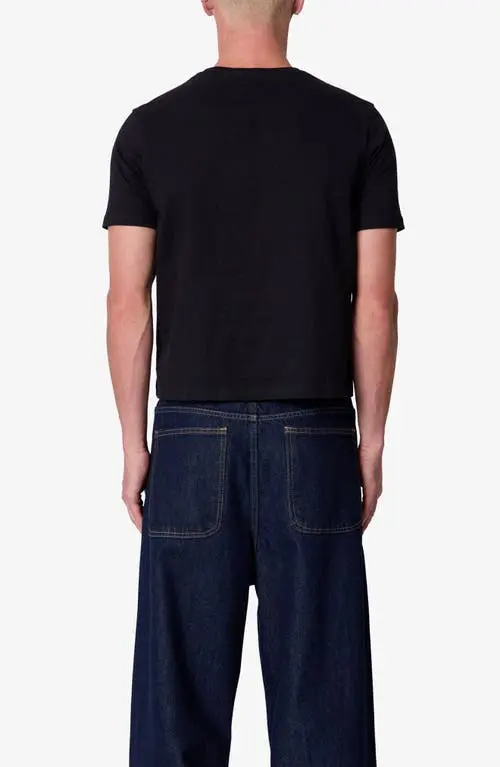 Mnml Short Sleeve Cotton Henley Baby Tee