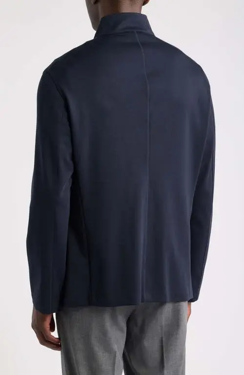 Emporio Armani Signature Capsule Knit Blazer - Navy
