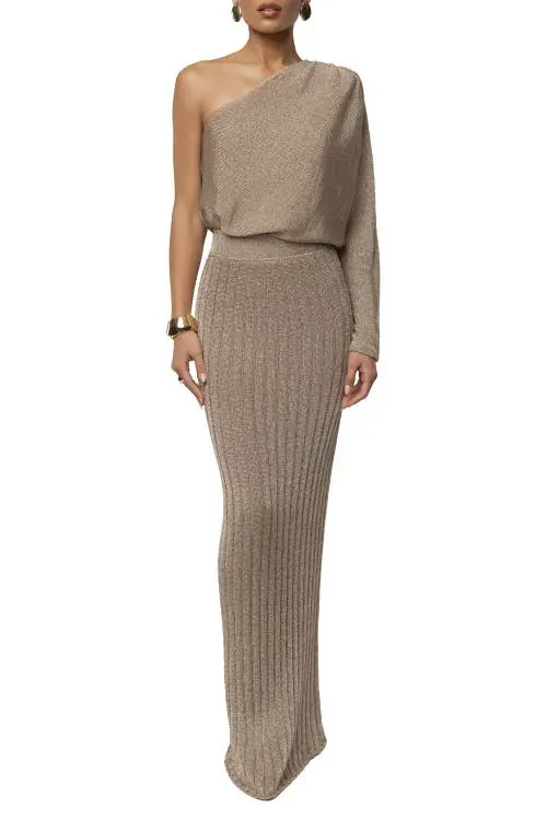 JLUXLABEL Resort Metallic Maxi Skirt