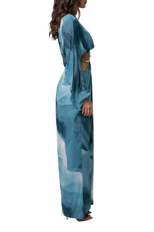 JLUXLABEL Hera Draped Maxi Skirt