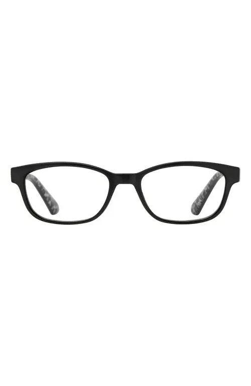 Kate Spade New York Joetta 50mm Rectangular Blue Light Blocking Glasses - Black/blue As