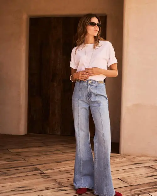 Mint Velvet Full Length Flared Jeans
