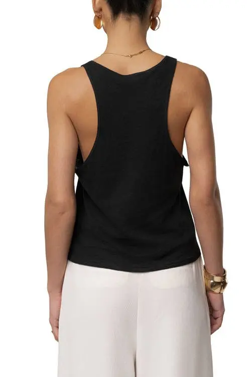 JLUXLABEL Classic Scoop Neck Tank - Black