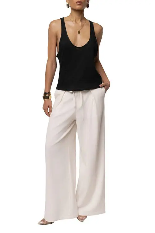 JLUXLABEL Classic Scoop Neck Tank - Black