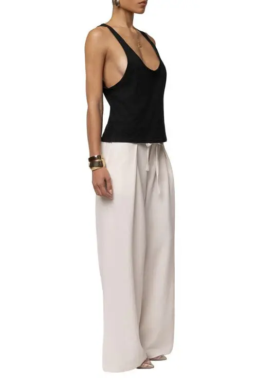 JLUXLABEL Classic Scoop Neck Tank - Black