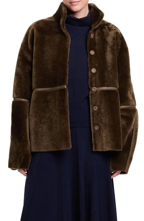 TWP Big Sky Leather Trimmed Coat