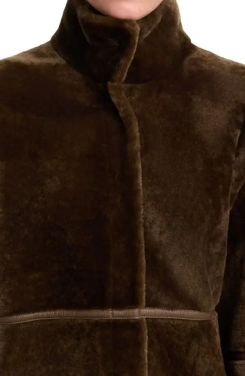 TWP Big Sky Leather Trimmed Coat