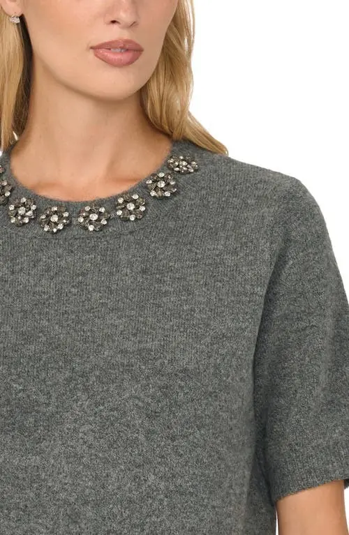 CECE DUPRAZ Embellished Collar Sweater