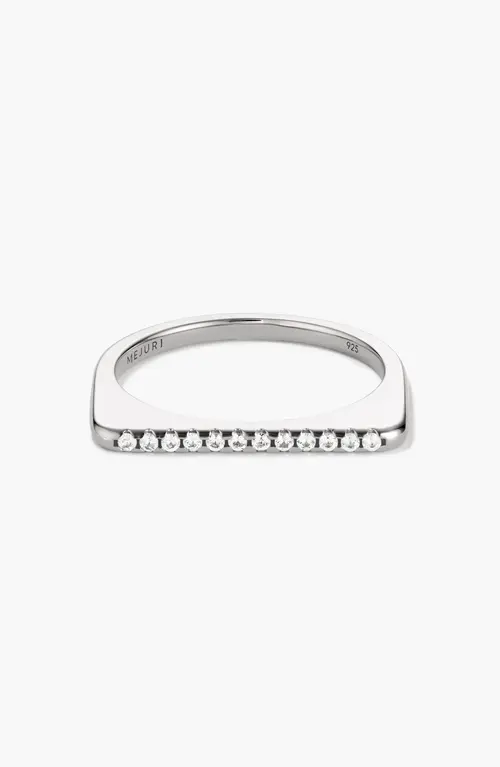 Mejuri Pavé Puzzle Stacking Ring - Sterling Silver