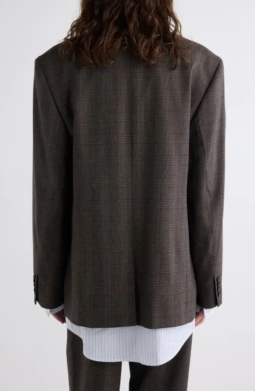 Acne Studios Julago Plaid Wool Blend Blazer
