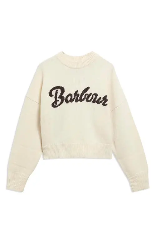 Barbour Ivybridge Wool Crewneck Sweater - Ecru