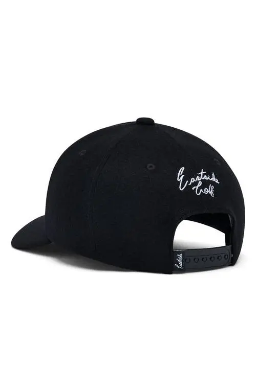 EASTSIDE GOLF Logo Embroidered Wool Melton Snapback Hat