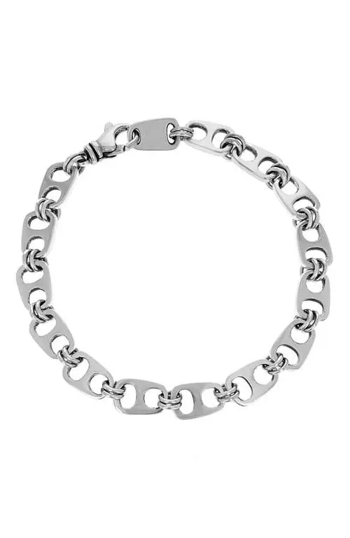KING BABY STUDIO Small Single Pop Top Bracelet With Clasp - Silver
