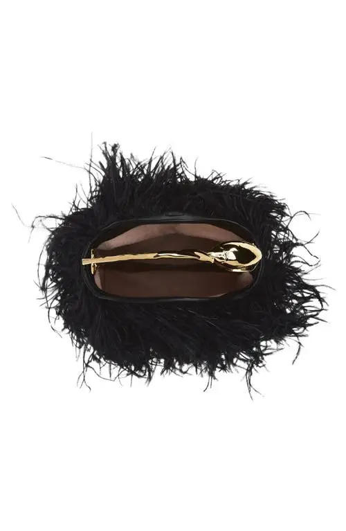 Erdem Mini Bloom Feather Bag