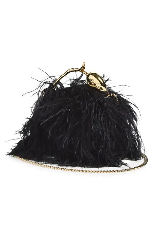 Erdem Mini Bloom Feather Bag