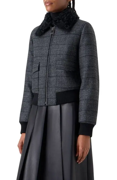 Akris Kalla Wool Bomber Jacket