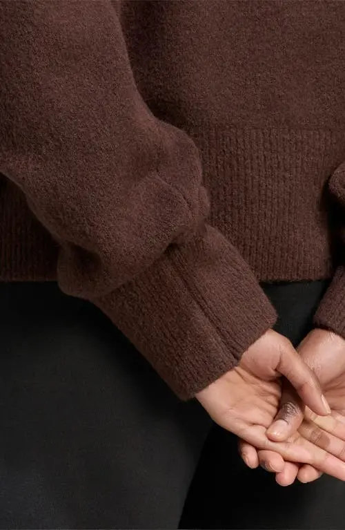 ADIDAS ORIGINALS Knit V-neck Sweater With Trefoil Logo - Aurora Coffee