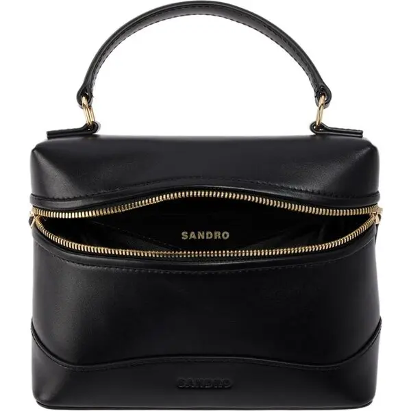 Sandro Tangolino Leather Bag - Black