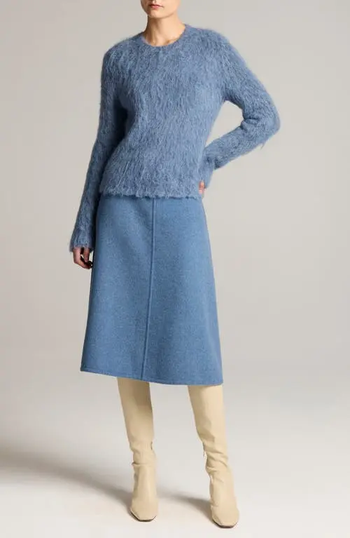 Vince Wool Blend A-line Skirt